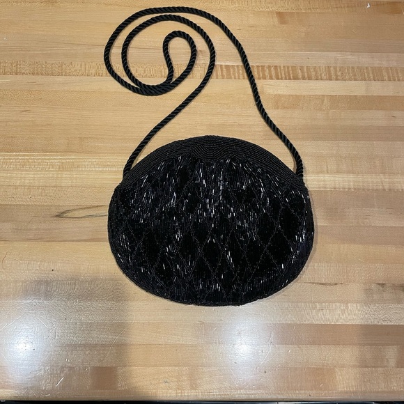 Lyrella | Bags | Vintage Lyrella Beaded Black Evening Purse | Poshmark